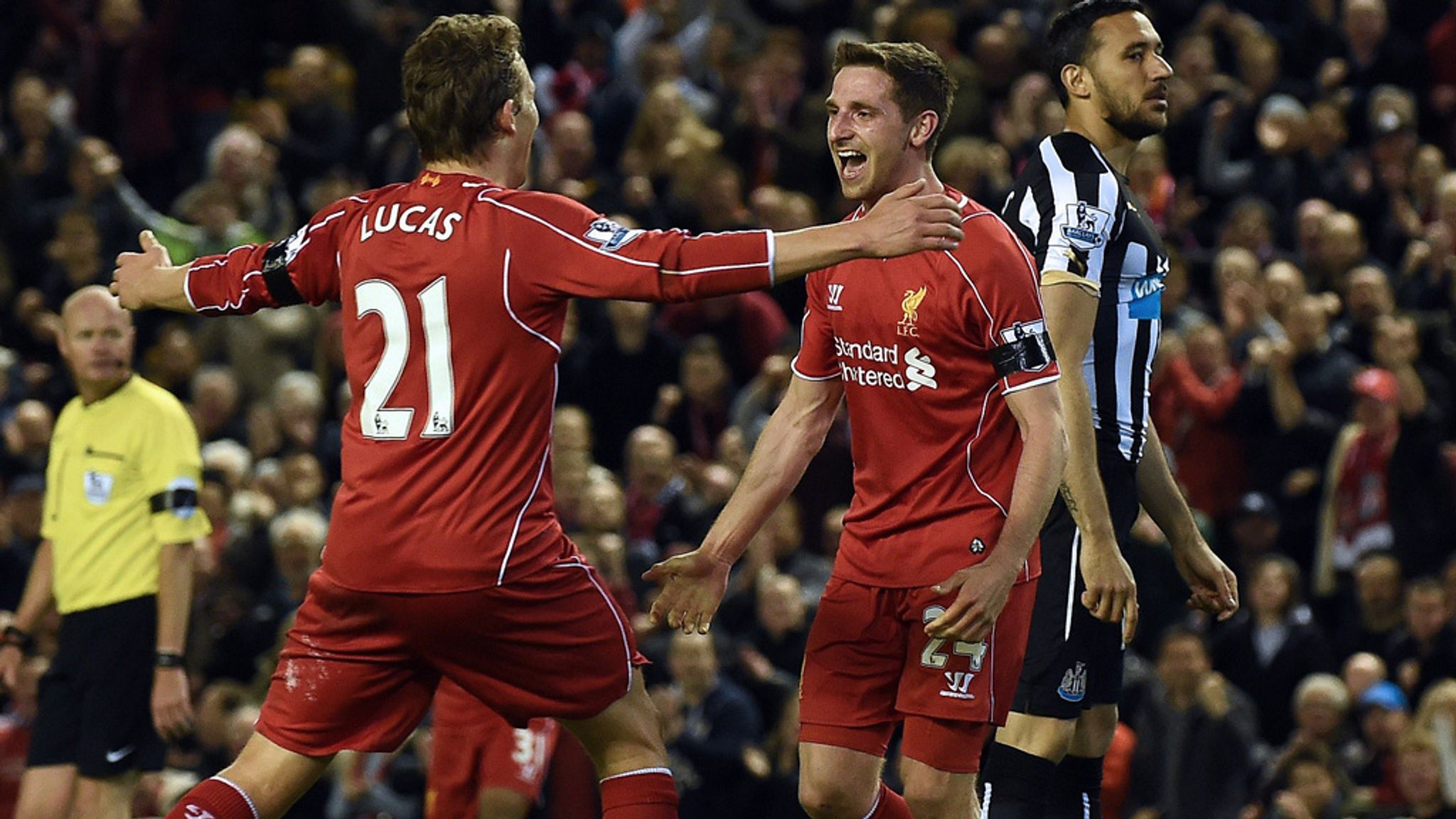 Liverpool 2-0 Newcastle: Joe Allen and Jordan Henderson revel in roles ...