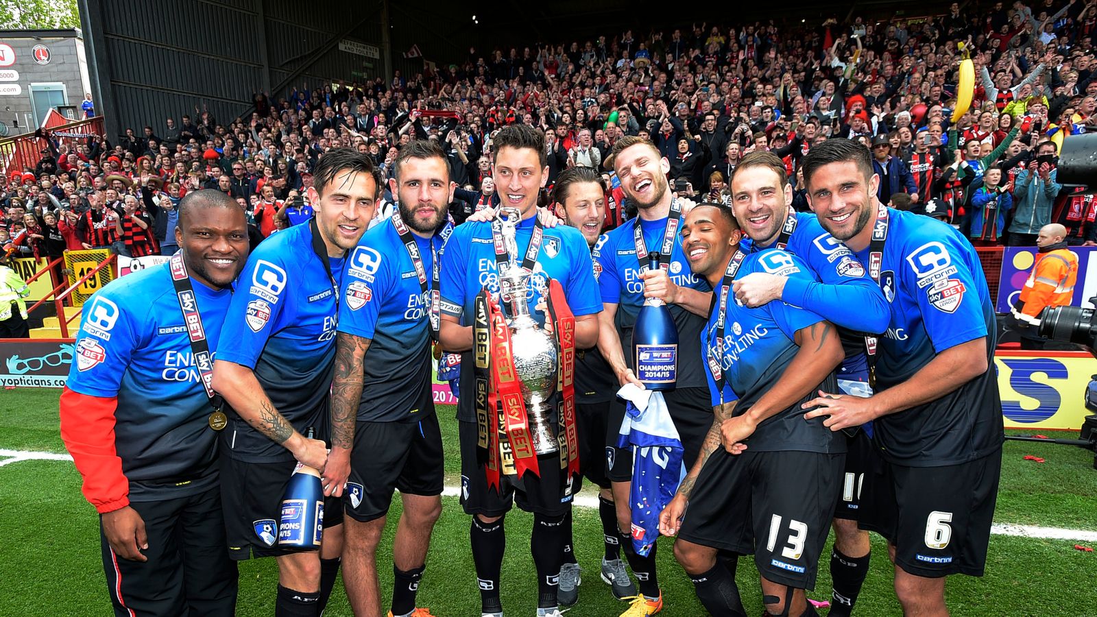 Bournemouth claim Championship title after 3-0 win at Charlton ...