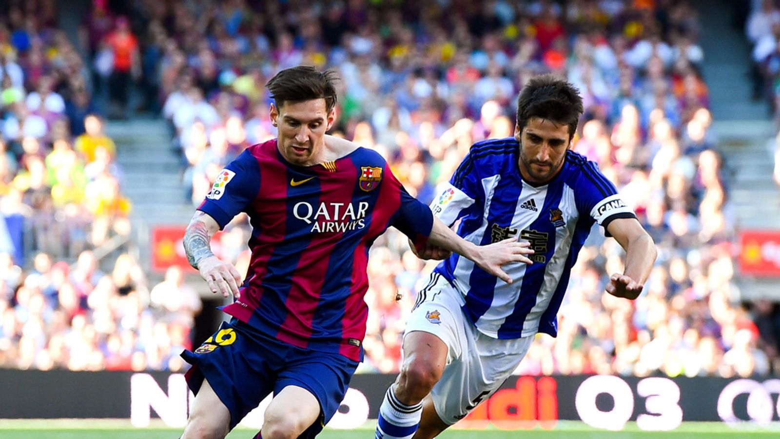 Barcelona 2-0 Real Sociedad: Home side close in on La Liga title ...
