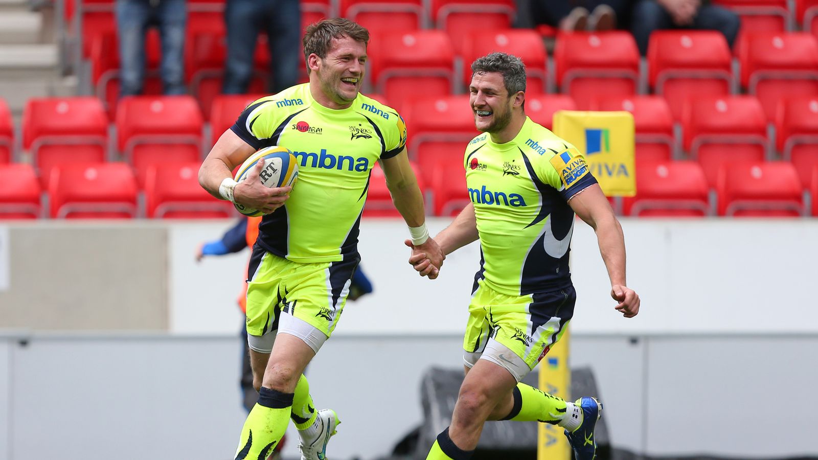 Mark Cueto scores on his final home appearance for Sale | Rugby Union ...