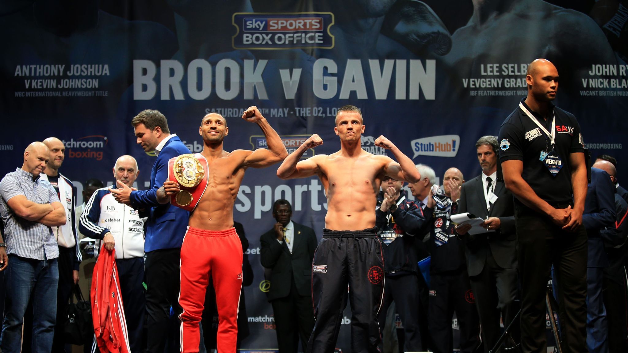Kell Brook and Frankie Gavin in peak condition as they weigh in for ...