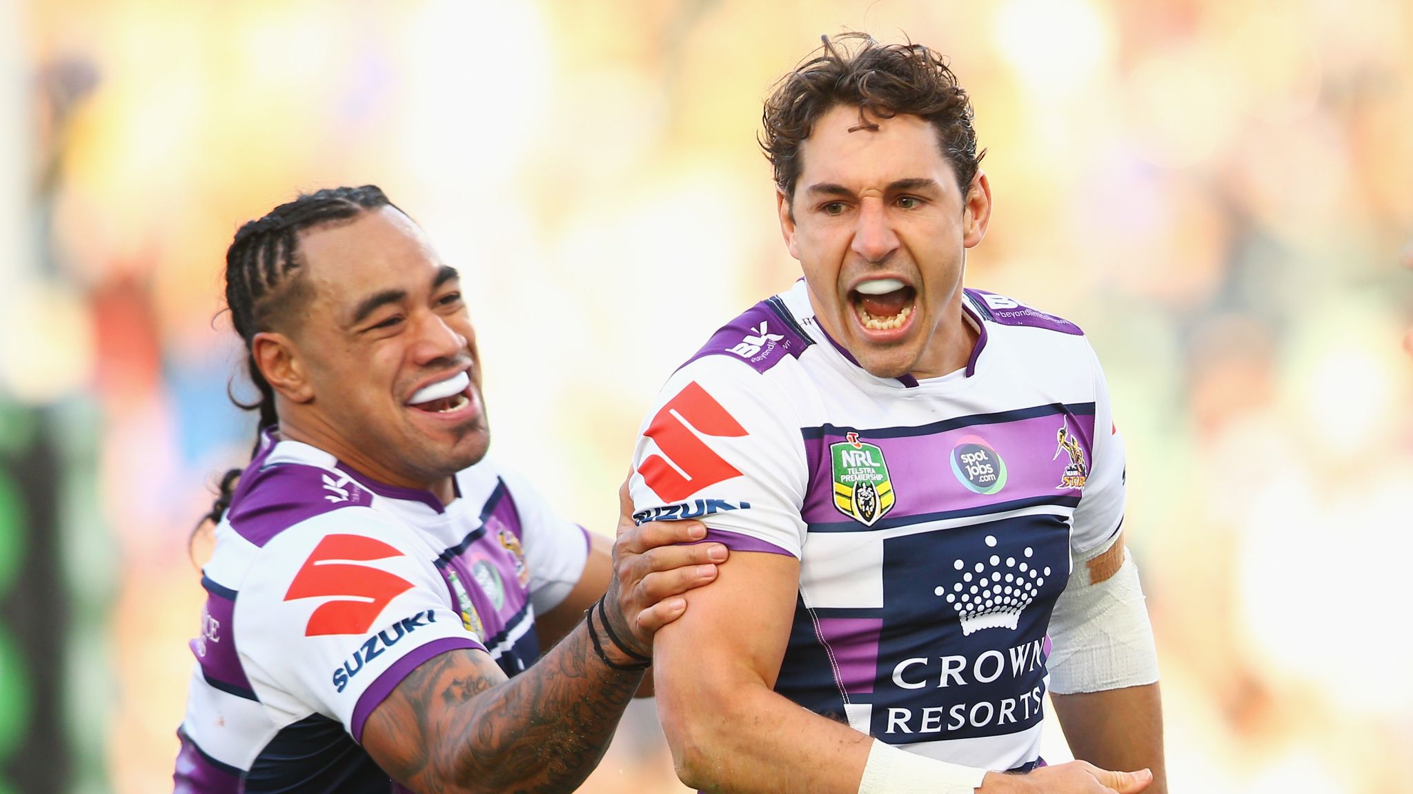 NRL: Billy Slater scores a brace as Melbourne Storm defeat Parramatta ...