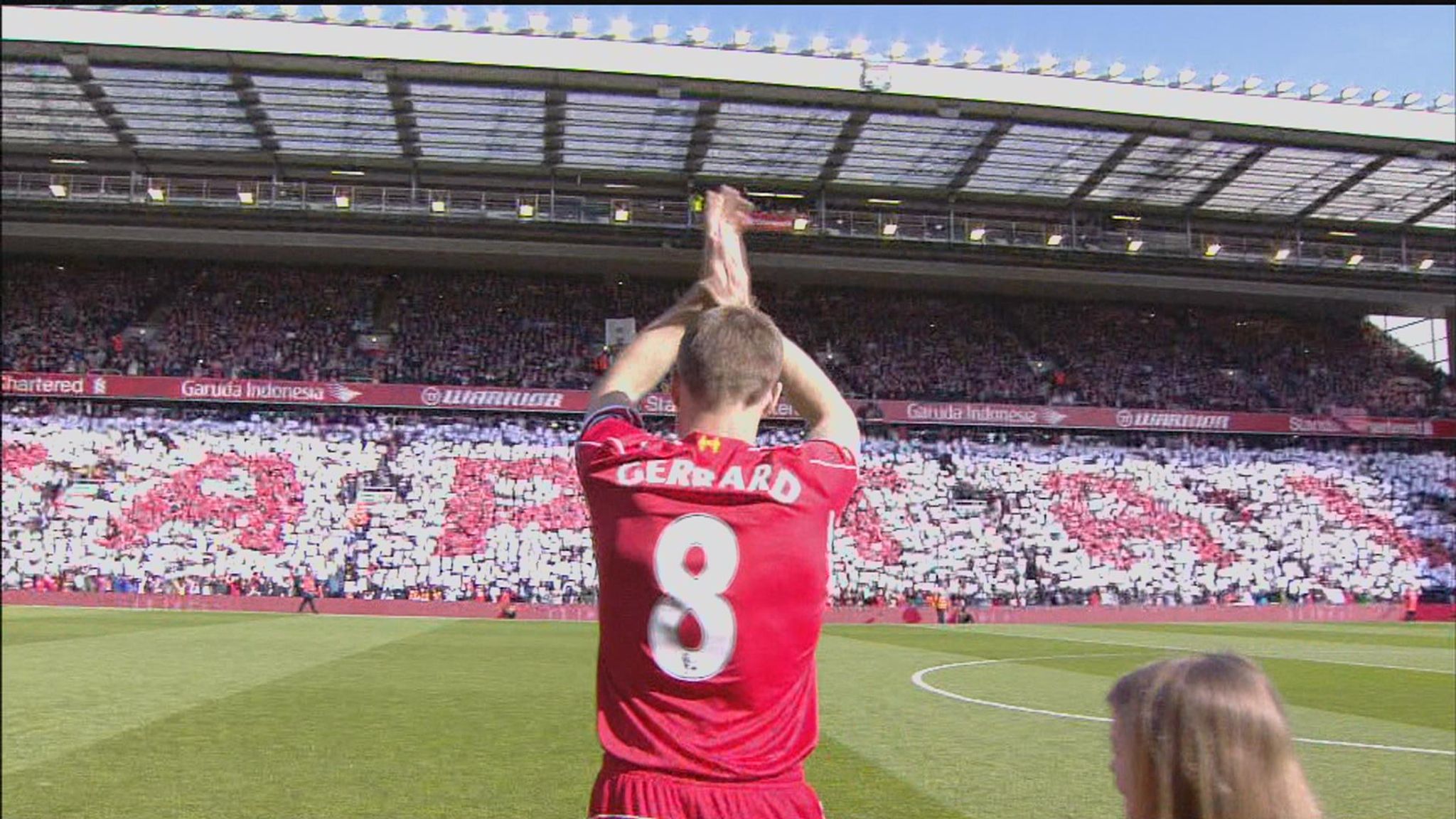 Guard of honour, scarves and mosaic - Liverpool captain Steven Gerrard ...