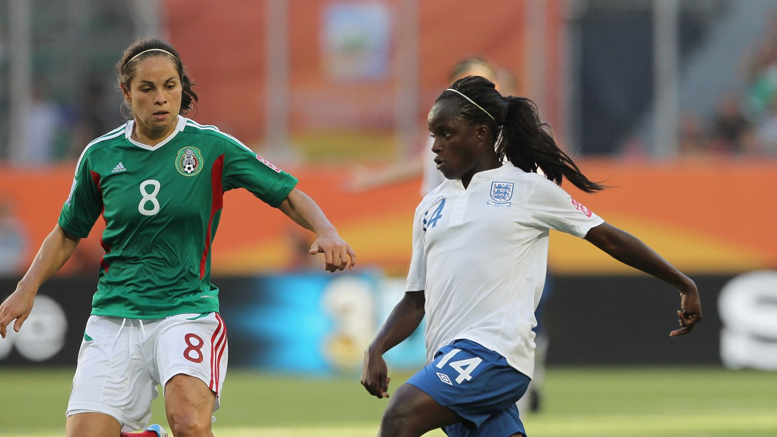 England striker Eni Aluko has World Cup rivals Mexico in her sights ...