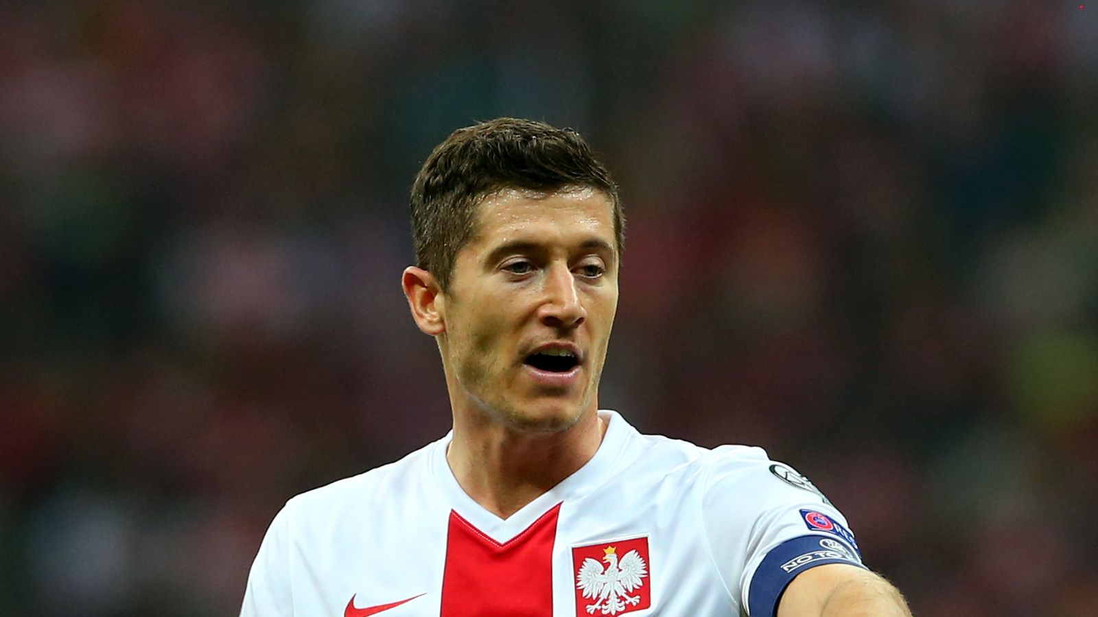 Robert Lewandowski scored a four-minute hat-trick for Poland as they ...