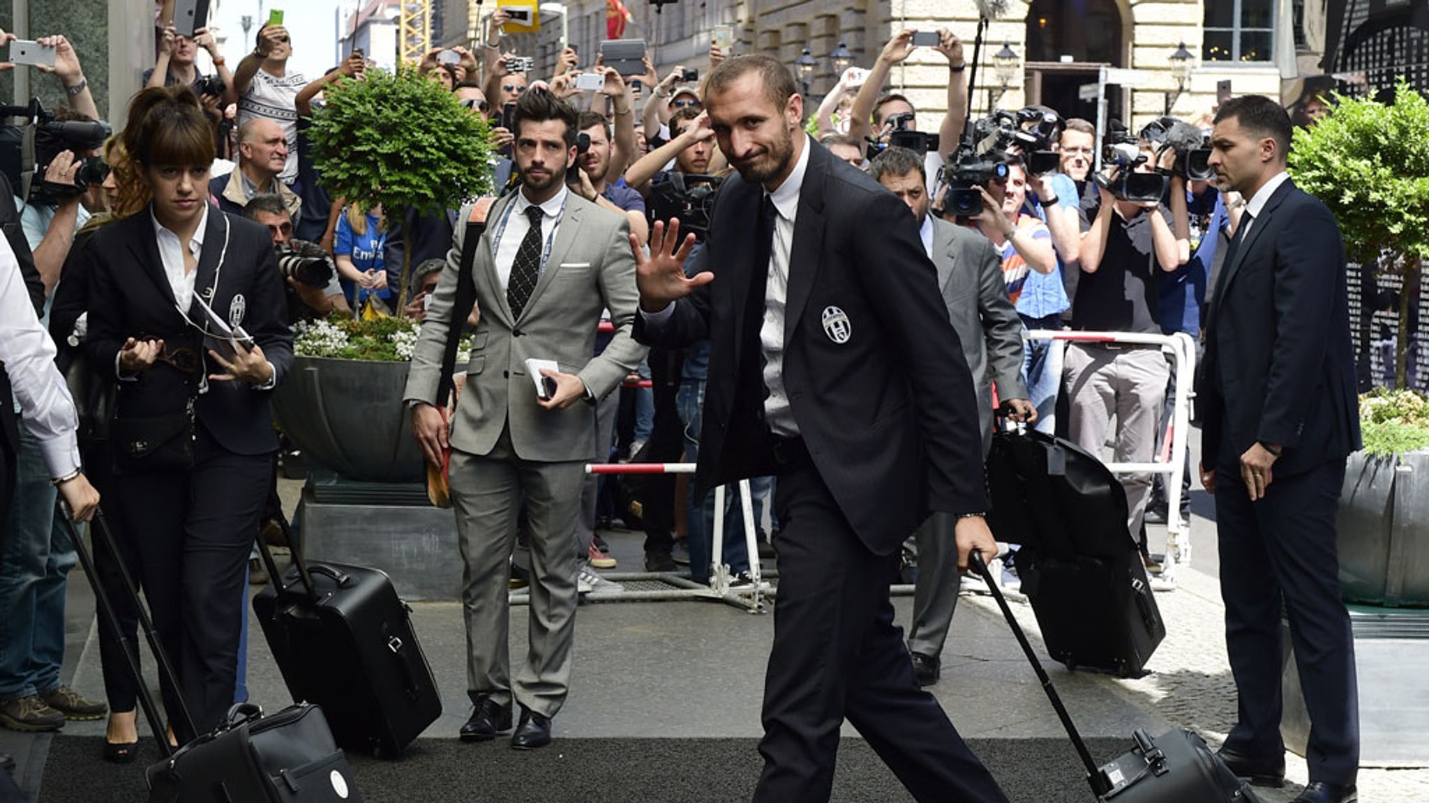 Barcelona and Juventus arrive in Berlin ahead of Champions League final ...