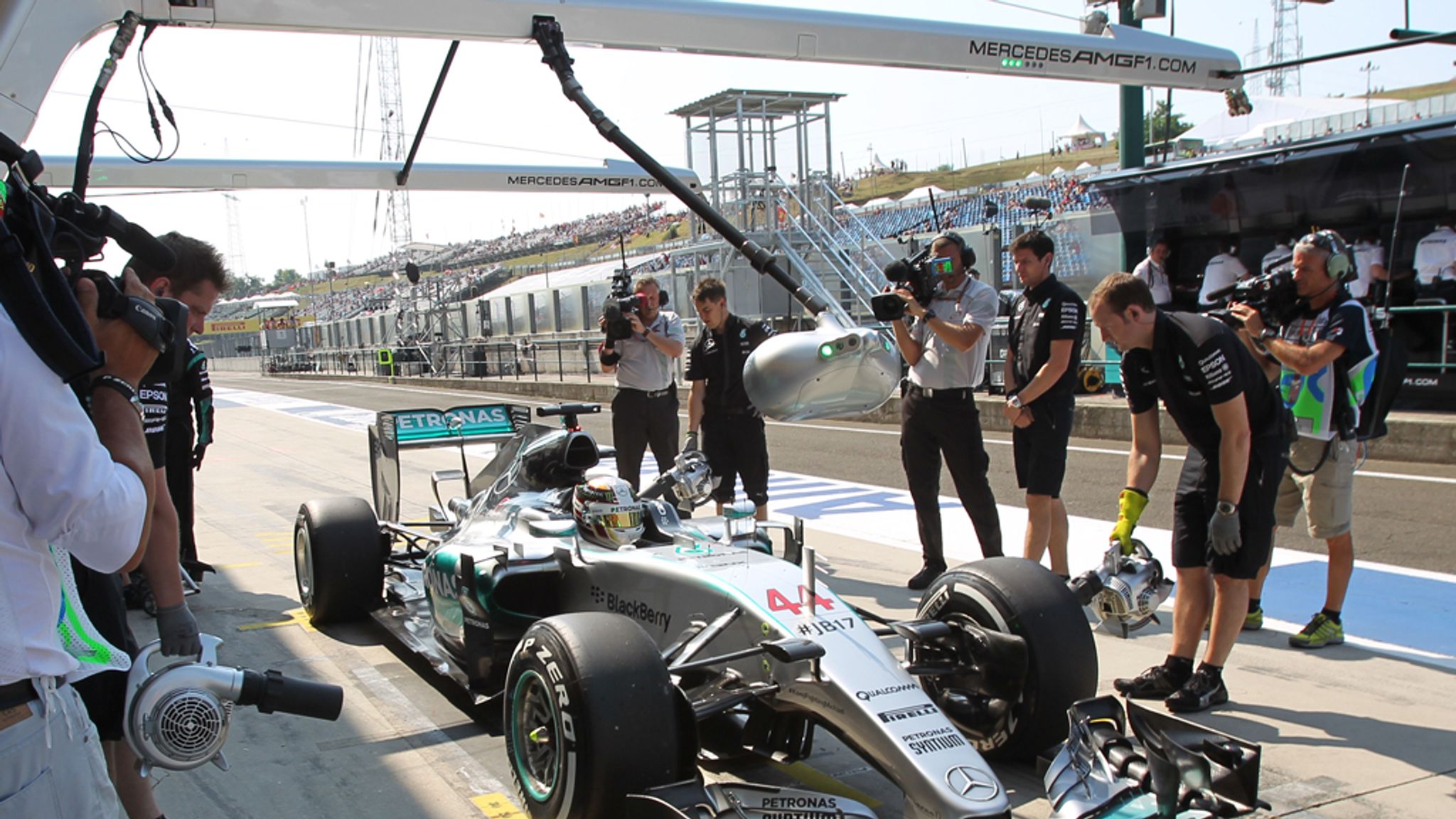 Hungarian GP P1: Lewis Hamilton fastest, Perez unhurt after crash | F1 ...