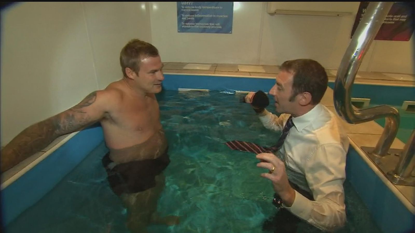 WATCH: 92Live reporter takes an early morning ice bath at Bury ...