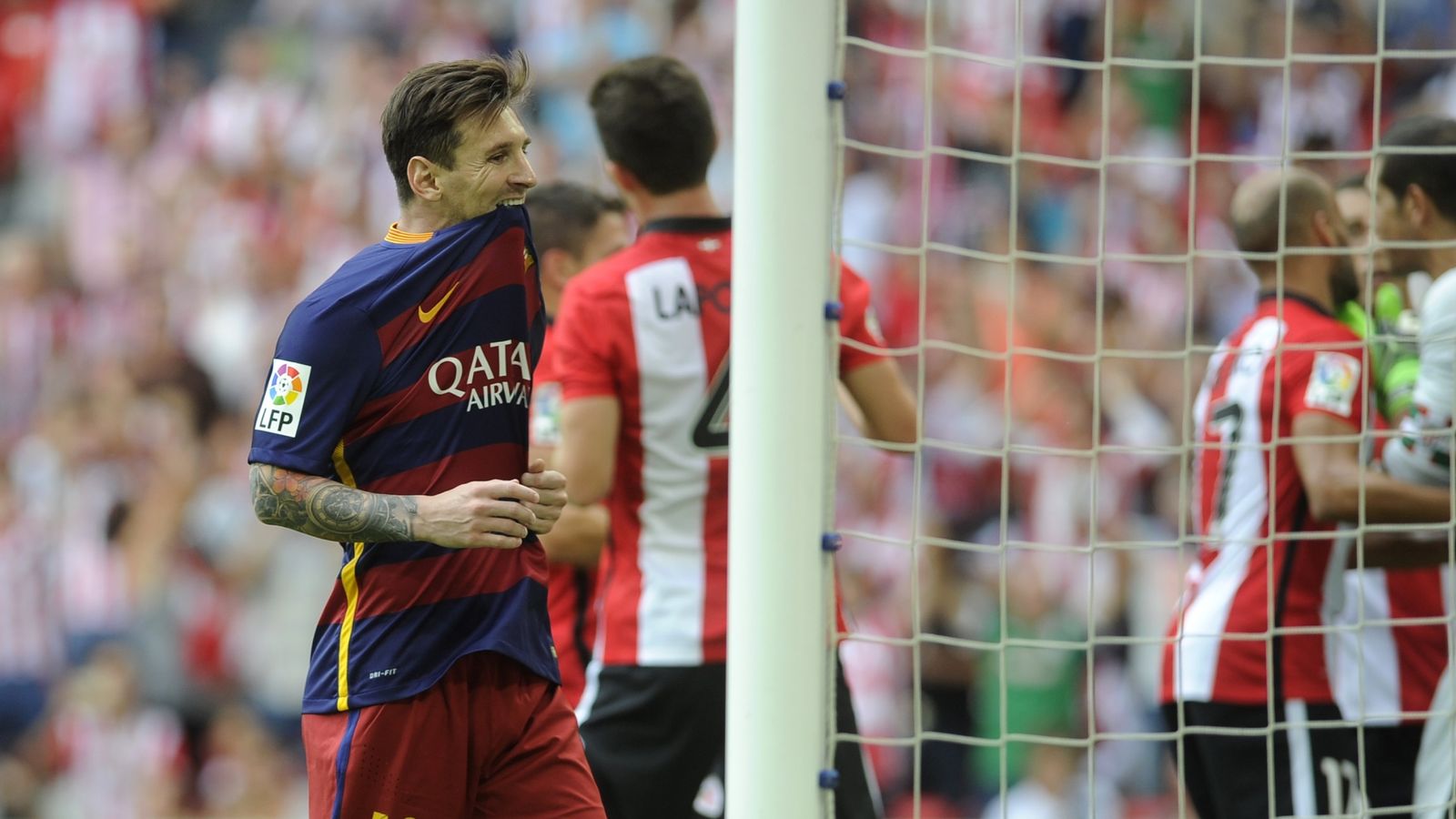 Lionel Messi fails with penalty for Barcelona against Athletic Bilbao ...