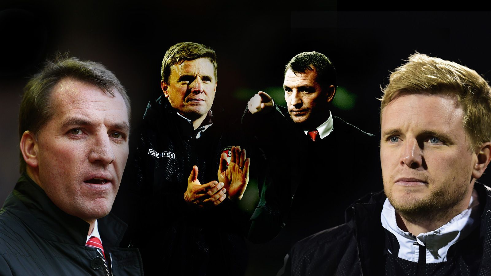 Liverpool's Brendan Rodgers and Eddie Howe of Bournemouth compared ...