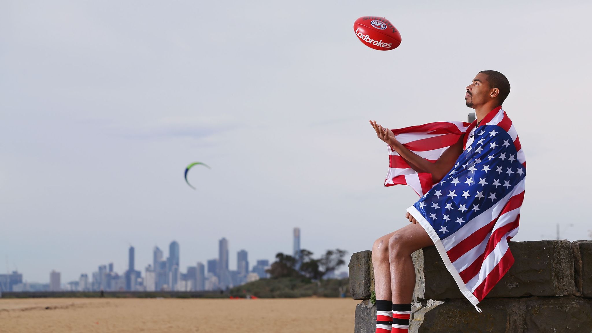 American Jason Holmes to make Aussie rules history | Sky Sports