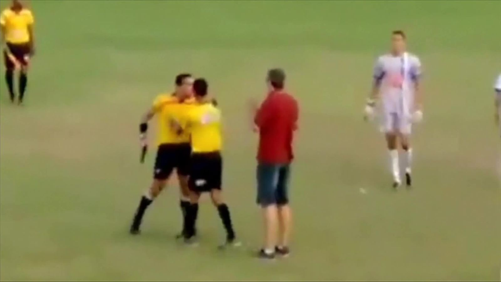 Referee pulls out a gun! | Sky Sports