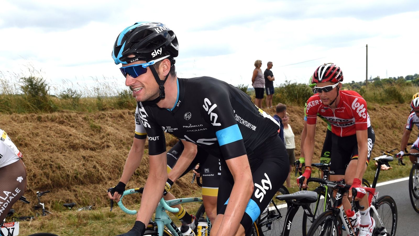 Wout Poels on the up on stage two at the Tour of Britain | Cycling News ...