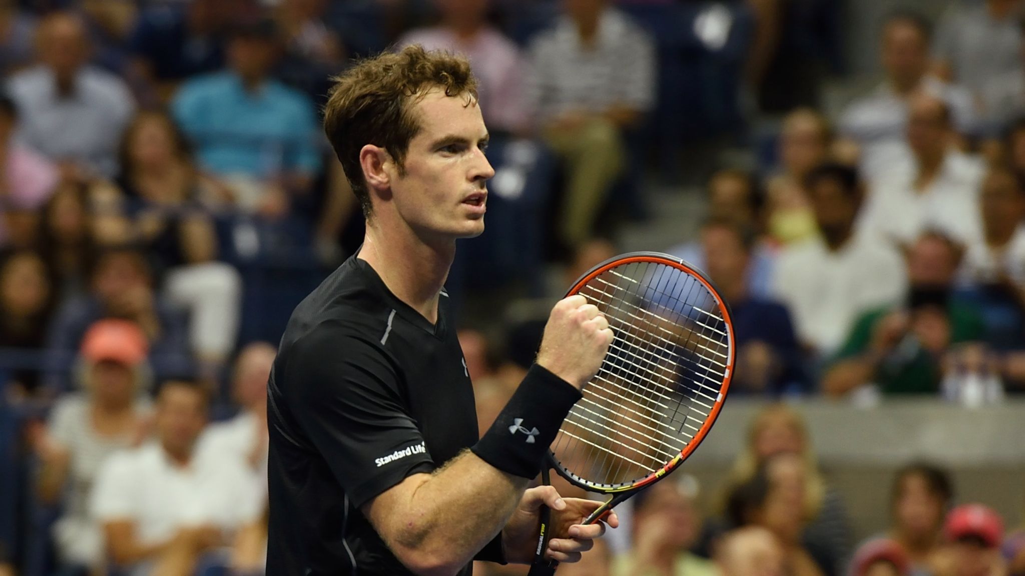 Andy Murray, Roger Federer and Johanna Konta all in action at US Open ...