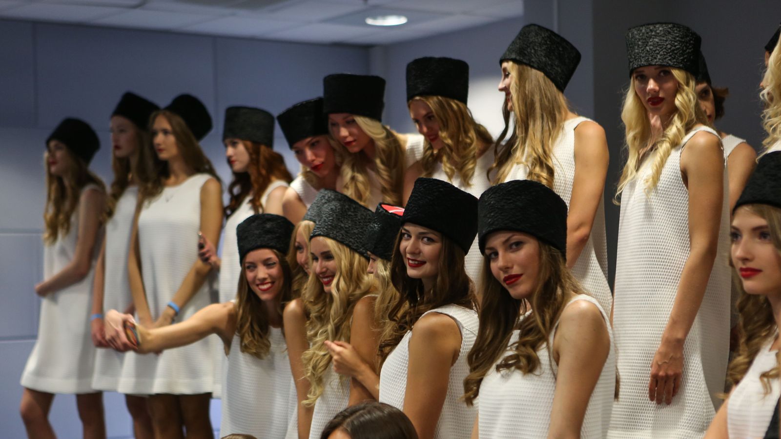 WATCH: The moment Sochi grid girls join the post-race press conference ...