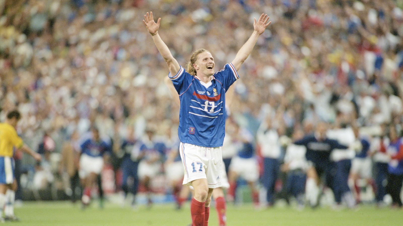 WATCH: Emmanuel Petit recreates famous World Cup goal v Brazil ...