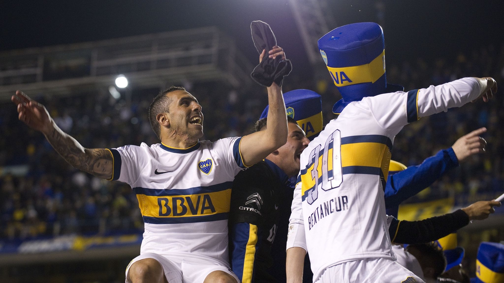 Carlos Tevez leads Boca Juniors to Argentine title win | Football News ...