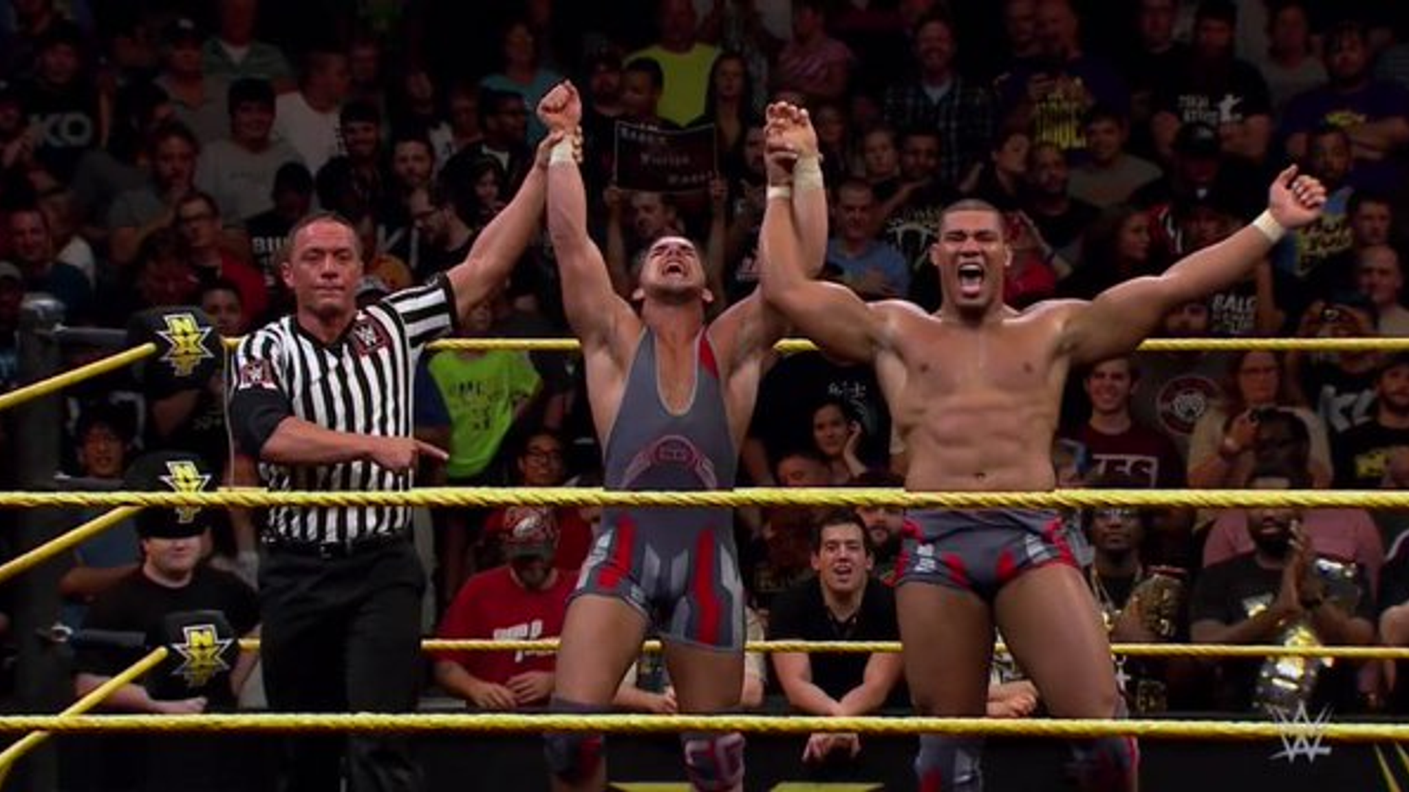 WWE NXT: Chad Gable and Jason Jordan defeat The Vaudevillains | Snooker ...