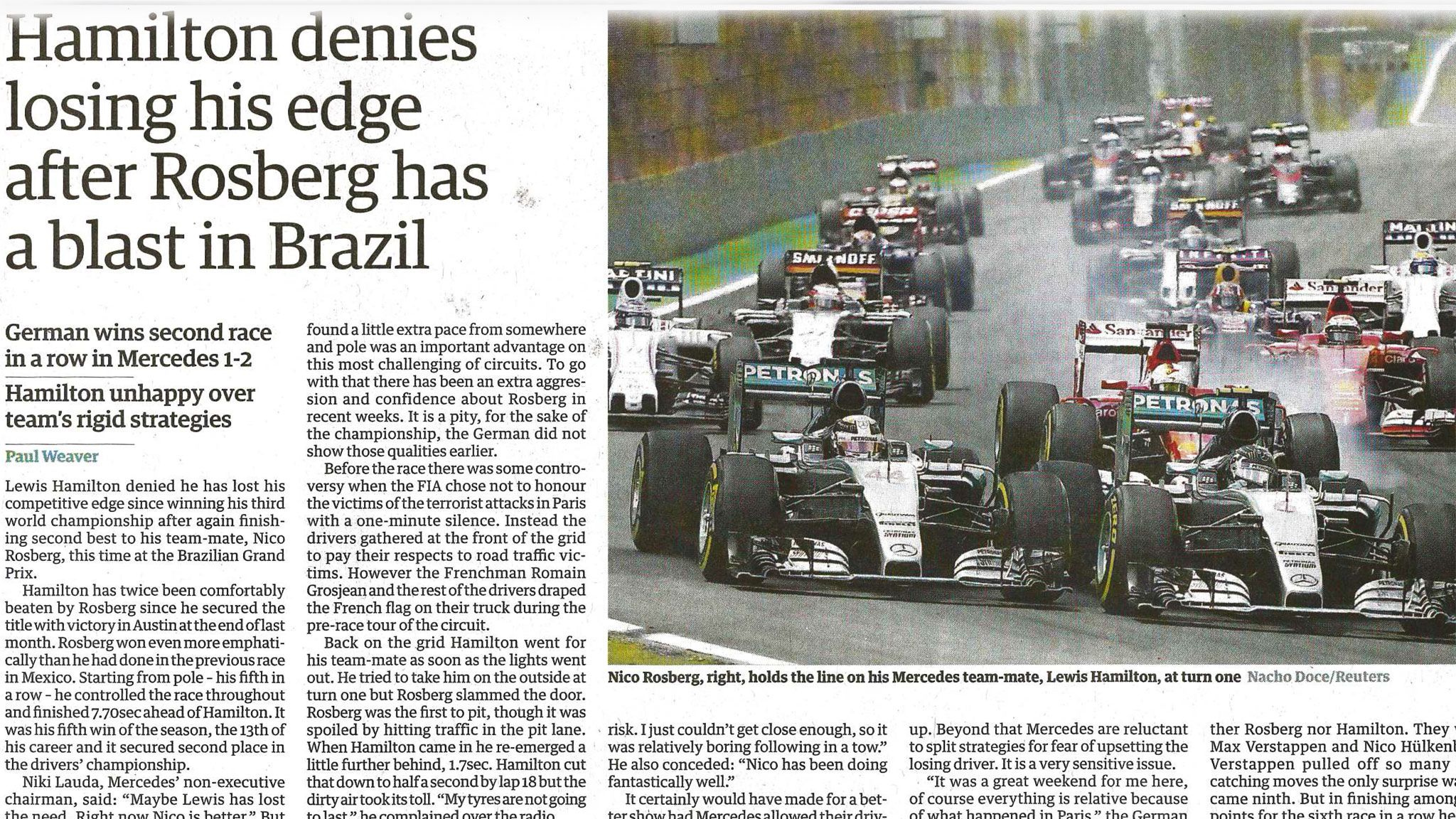 Brazilian GP Papers: Mercedes' strategy centre of the debate | F1 News ...