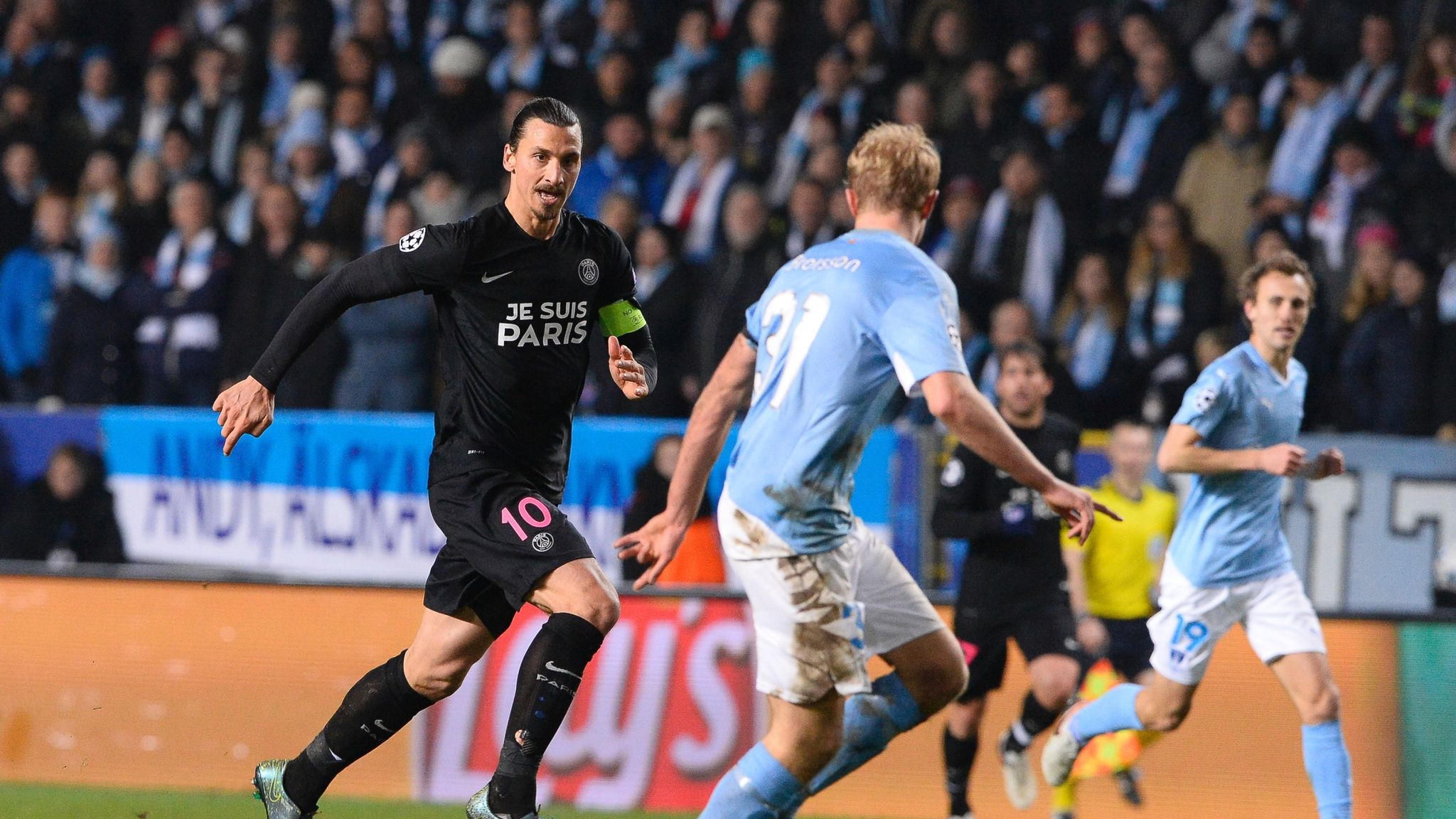 Zlatan Ibrahimovic makes return to Malmo with PSG | Football News | Sky ...