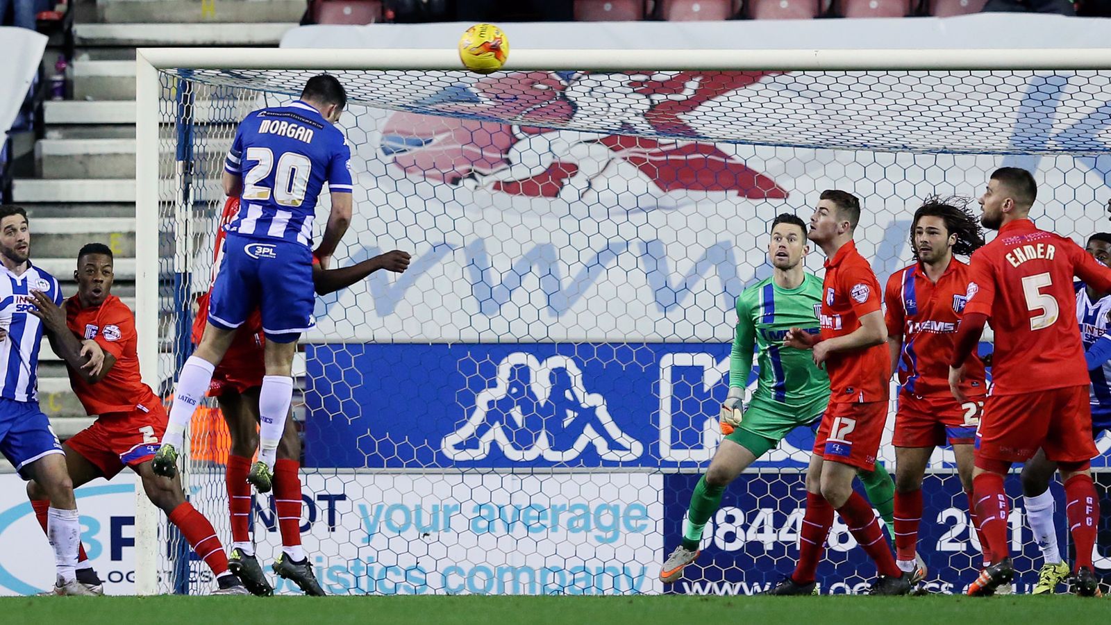 Craig Morgan's 96th-minute goal sees Wigan beat Gillingham | Football ...