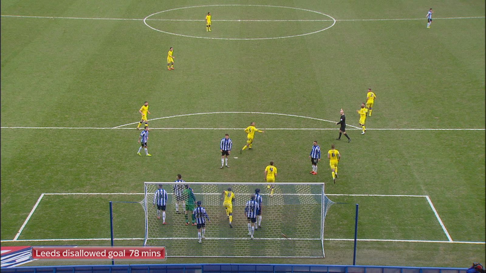 Leeds goal disallowed due to Sheffield Wednesday substitution ...