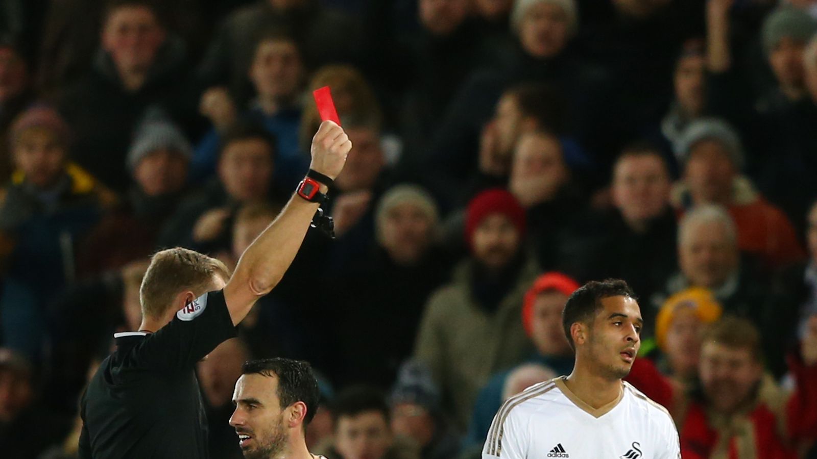 Swansea's Kyle Naughton wins appeal against red card shown in defeat to ...