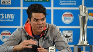 Milos Raonic claimed the eighth title of his career in Brisbane ...