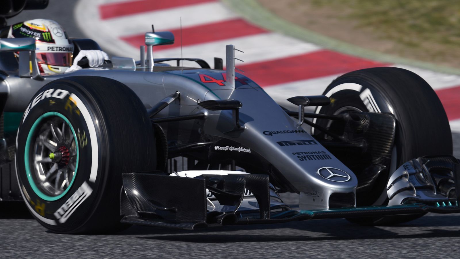 F1 testing: Mercedes trial new nose with an S-duct at Barcelona | F1 ...