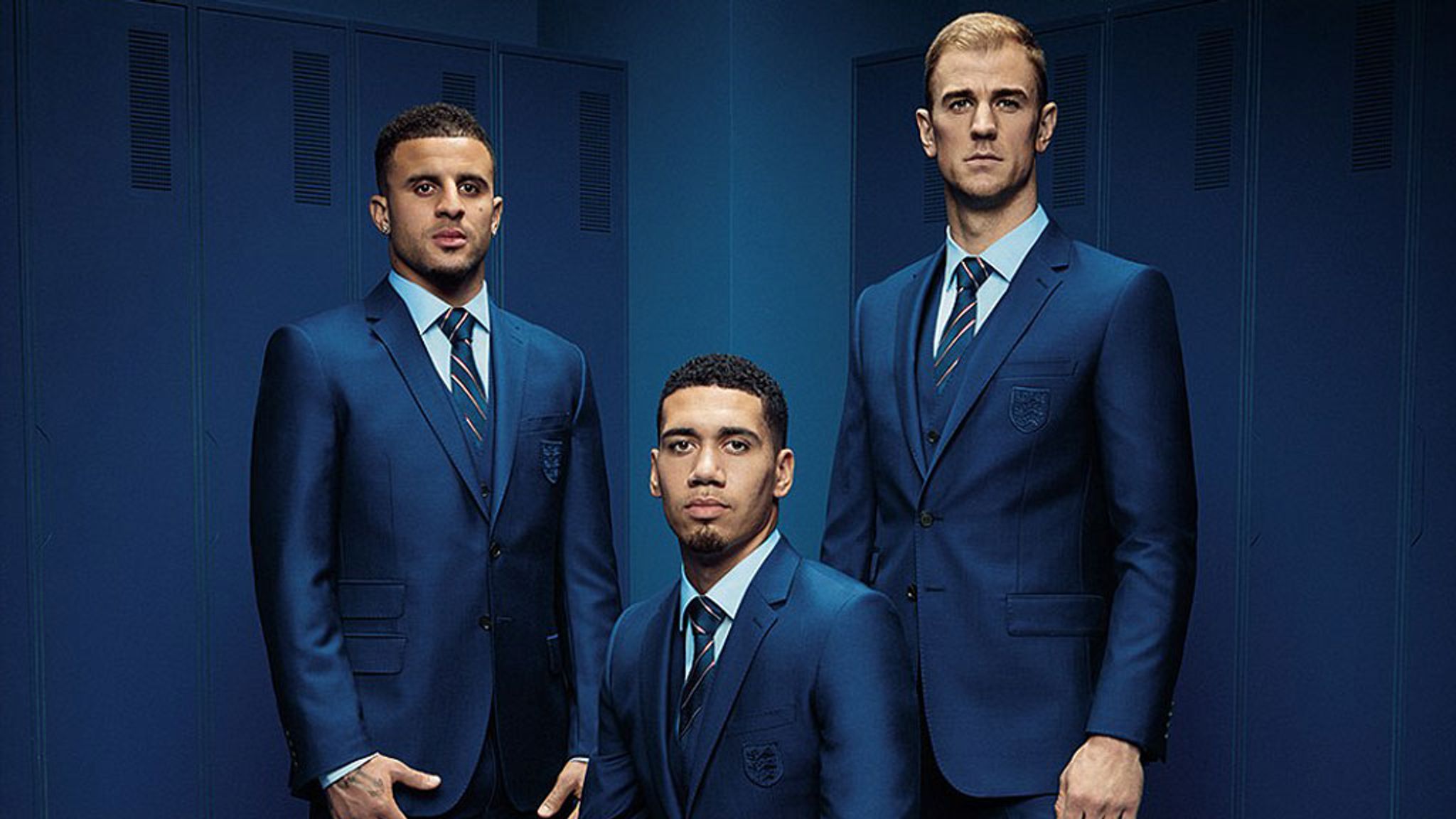 Wayne Rooney not involved as England squad model their Euro 2016 suits ...