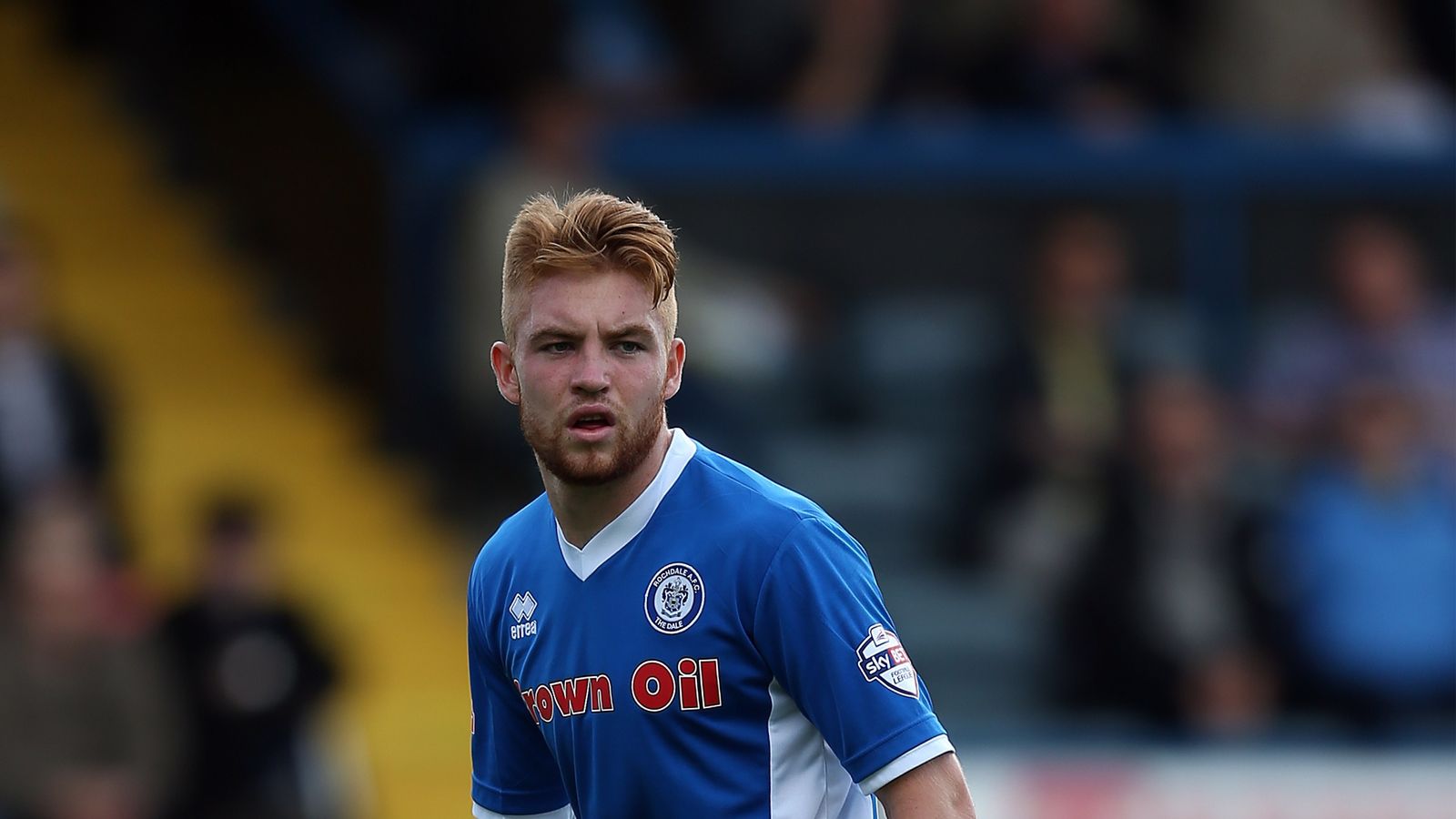 Rochdale midfielder Callum Camps leaves car lights on during League 1 ...
