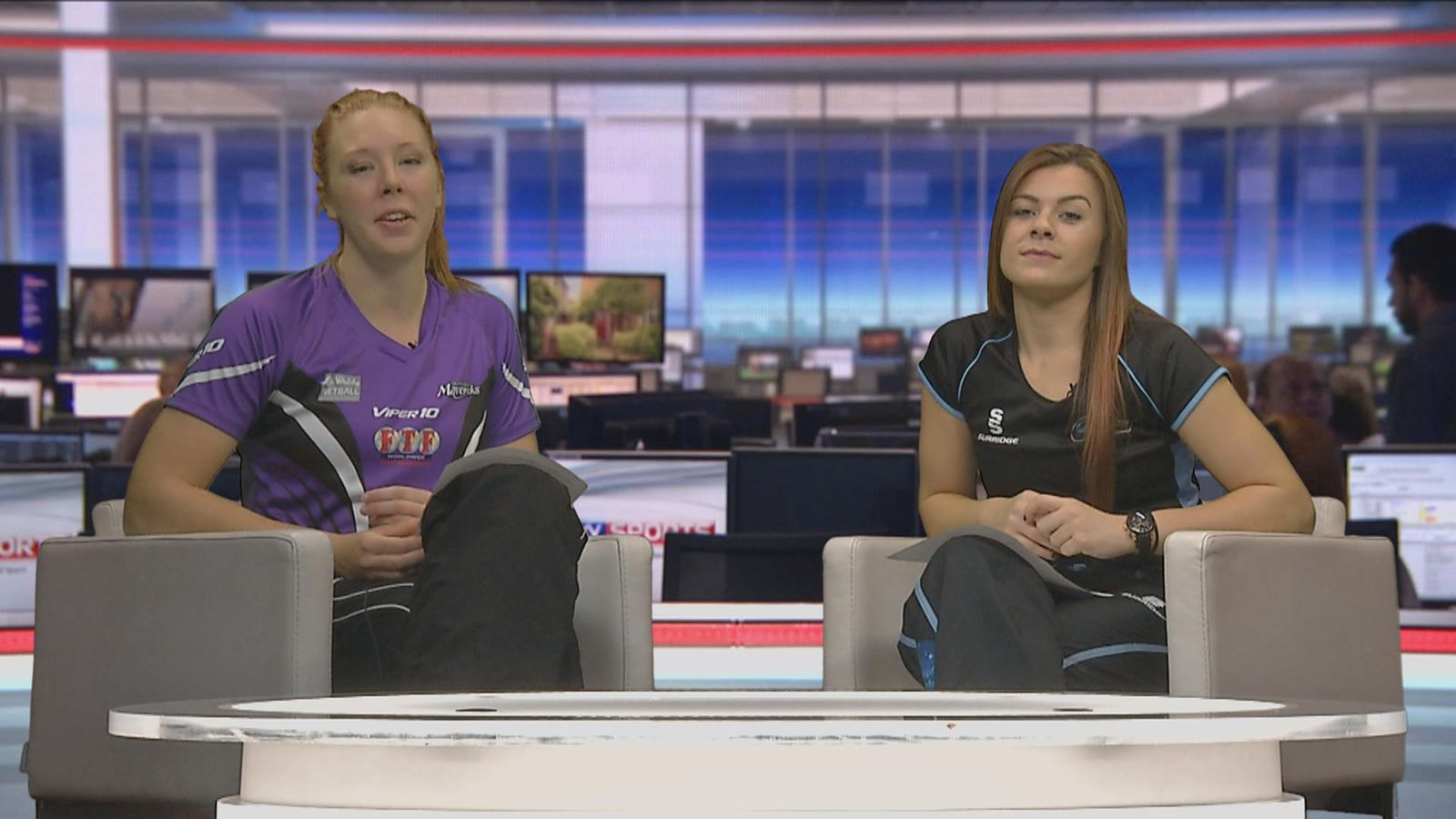 Surrey Storm's Mikaela Austin and Hertfordshire Mavericks' Sam May ...