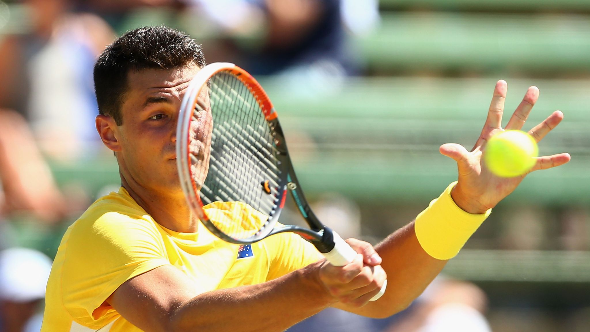 Bernard Tomic beats Jack Sock to level Australia's Davis Cup tie with ...