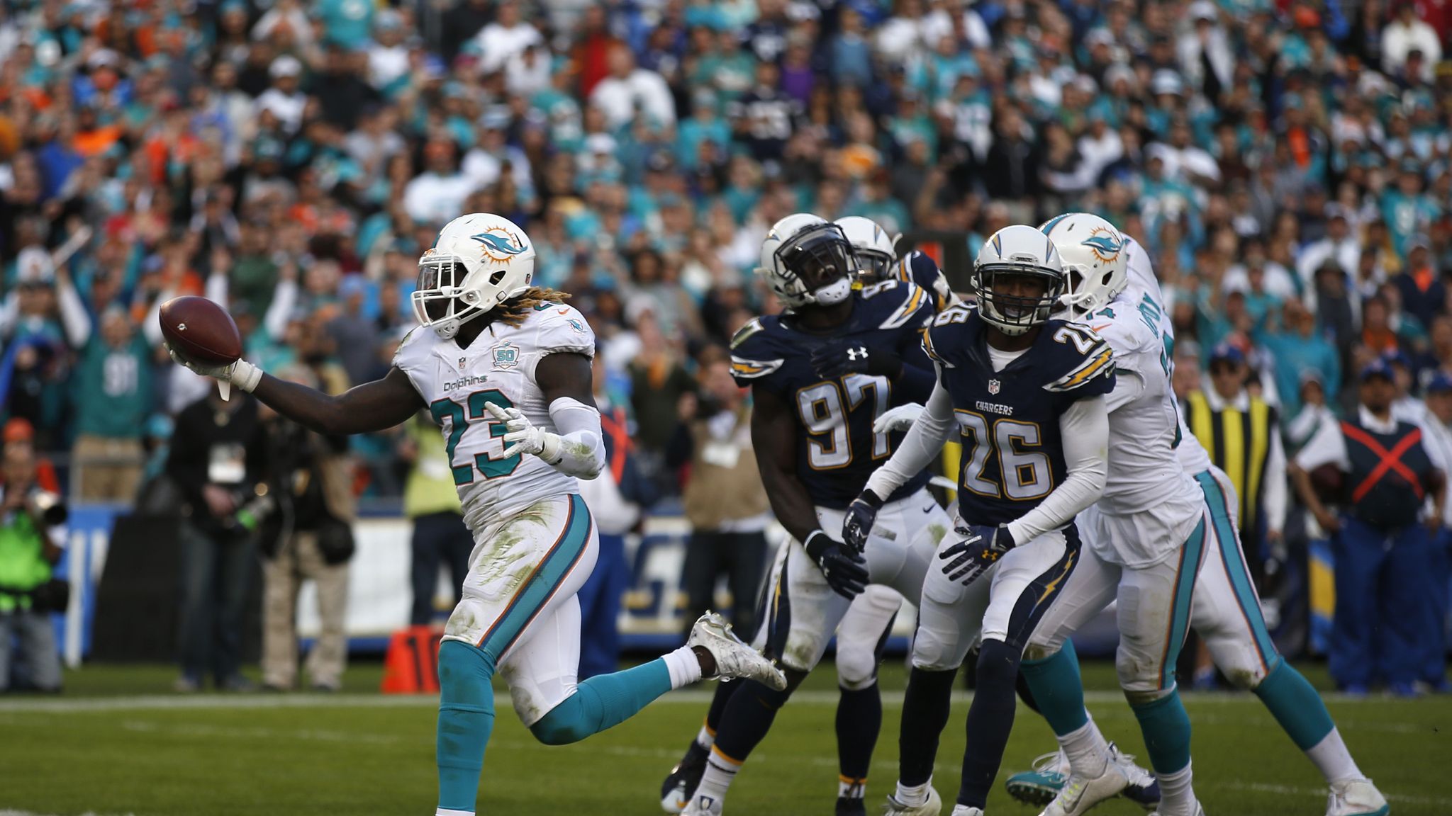 Jay Ajayi relishing chance to work with new Miami Dolphins coach Adam ...