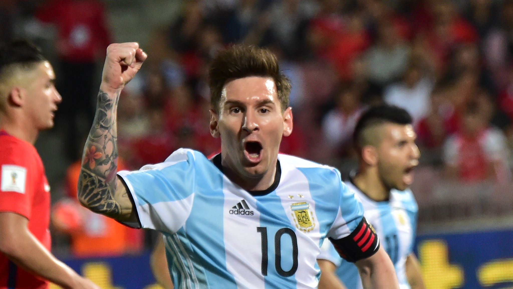 Lionel Messi delighted as Argentina secure 2-1 win over Chile ...