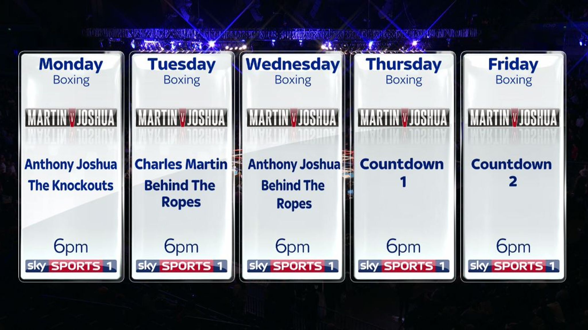 Joshua: Behind The Ropes and Countdown shows will set heavyweight scene ...
