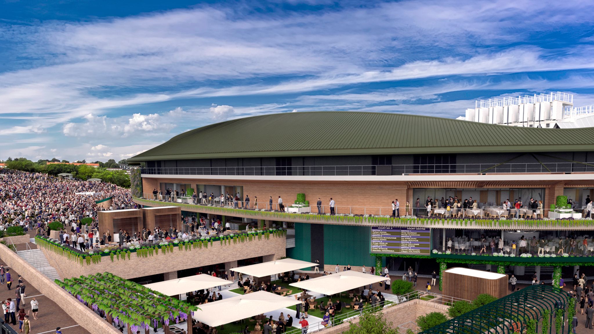 Wimbledon reveals plans for new-look £70m No 1 court | Tennis News ...