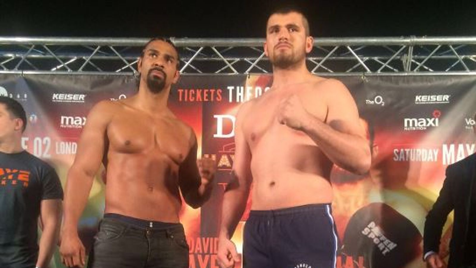 David Haye weighs in at 224lbs for Arnold Gjergjaj fight | Boxing News ...