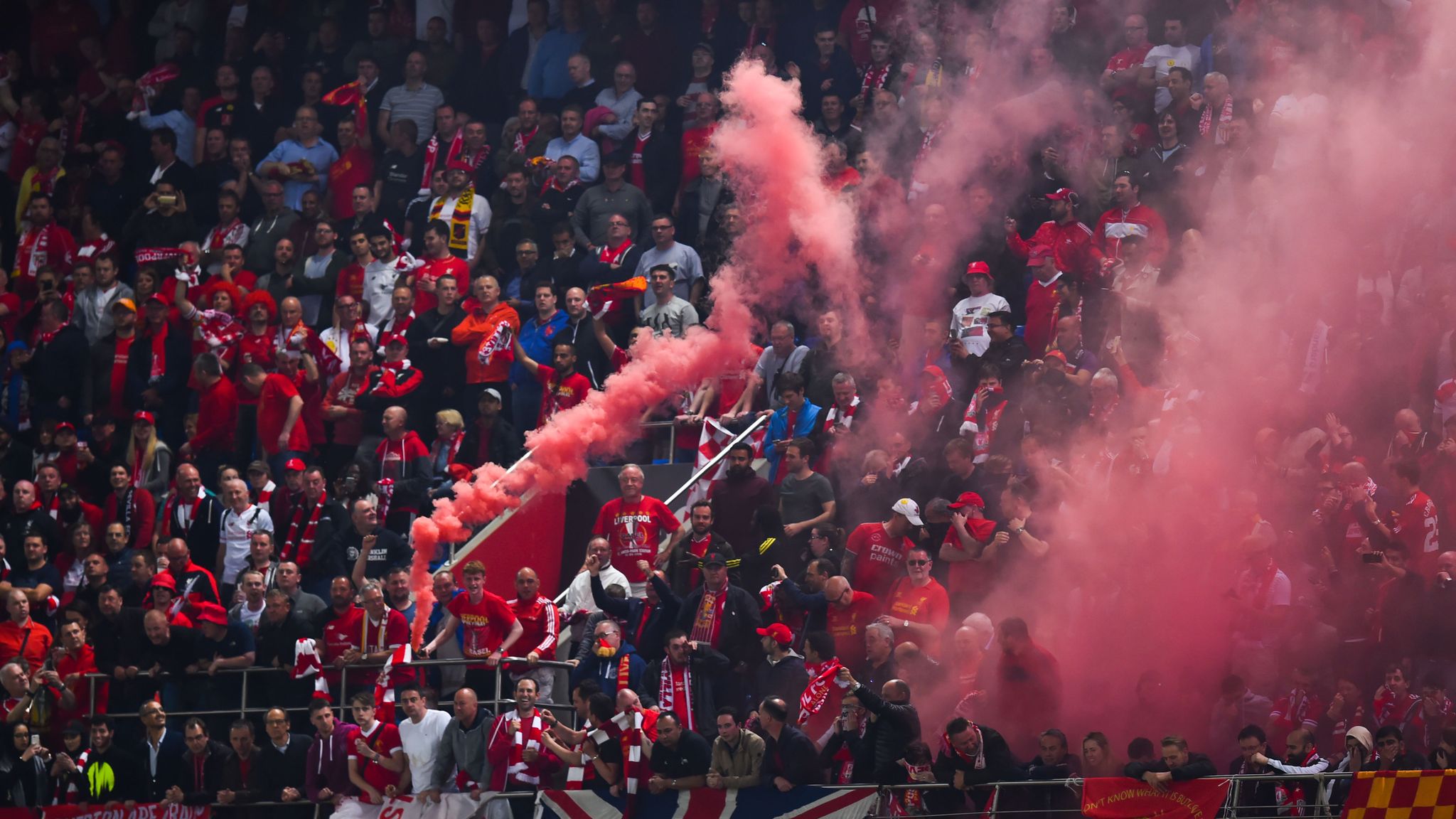 Liverpool charged by UEFA following crowd trouble at Europa League ...