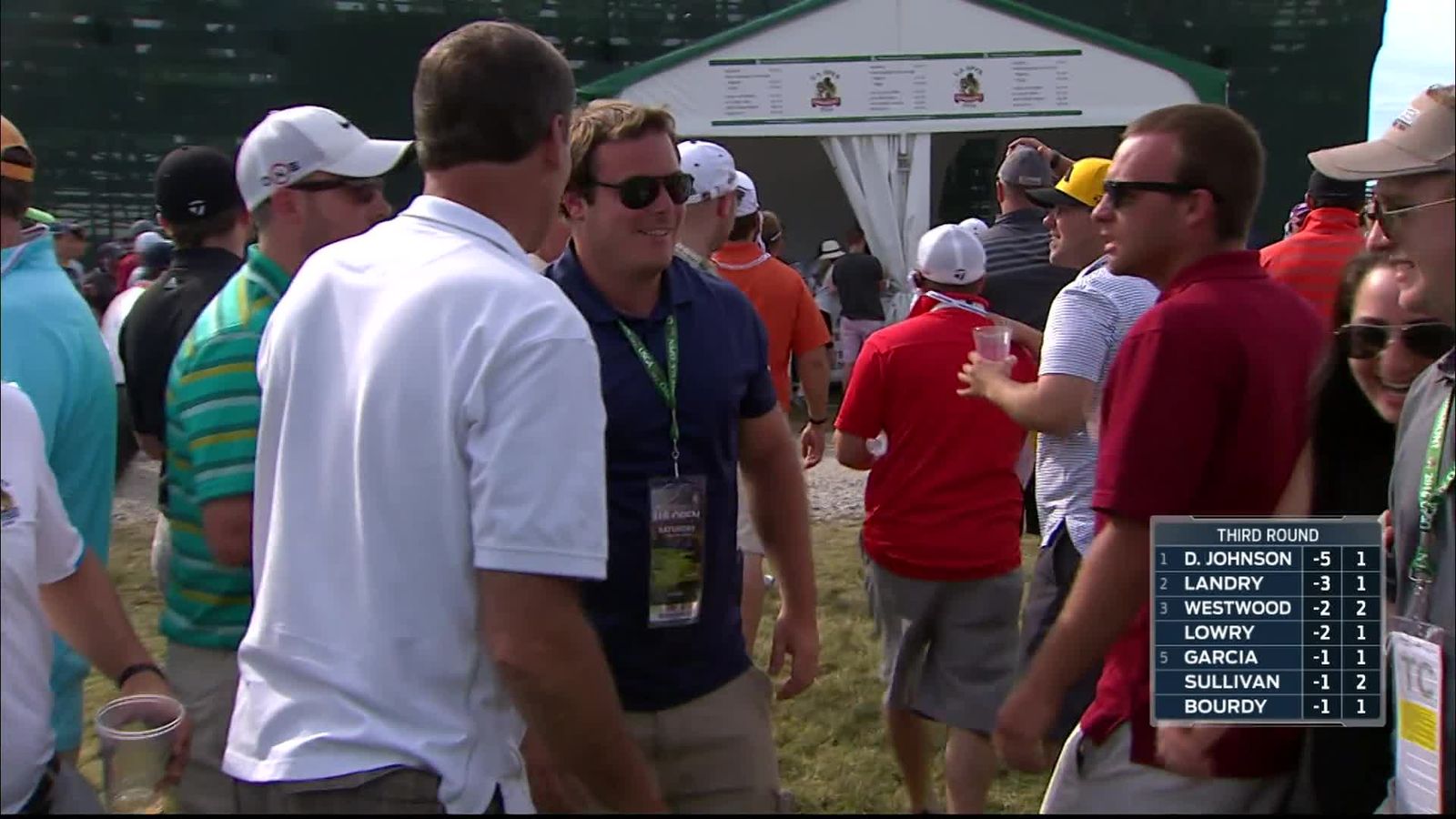 WATCH: US Open leader Dustin Johnson hits a fan! | Golf News | Sky Sports