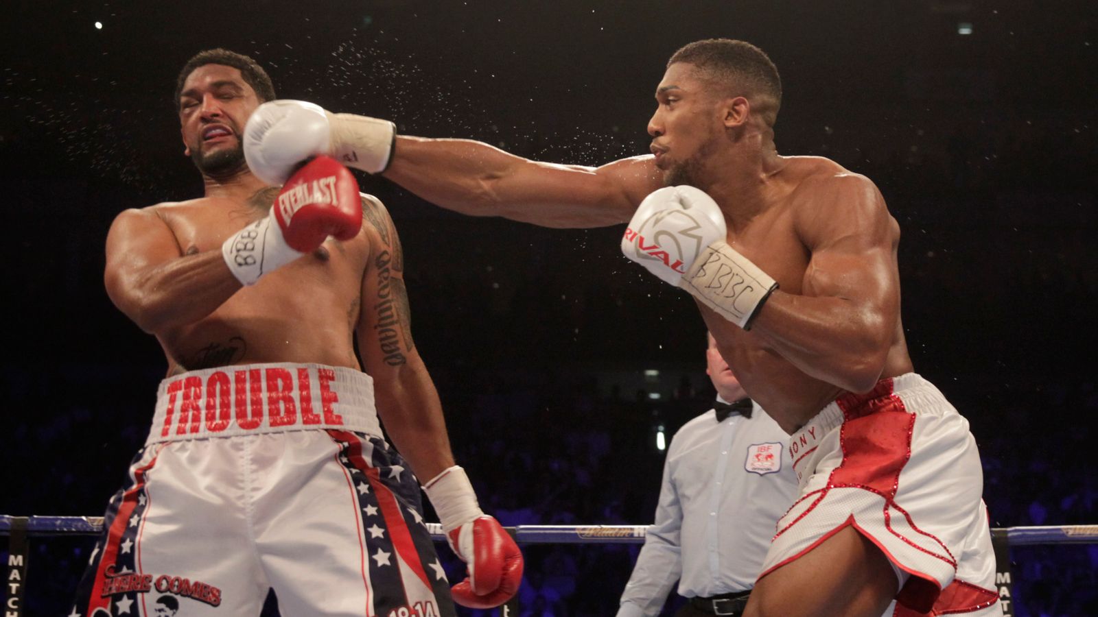 Anthony Joshua retains IBF title with knockout victory over Dominic ...