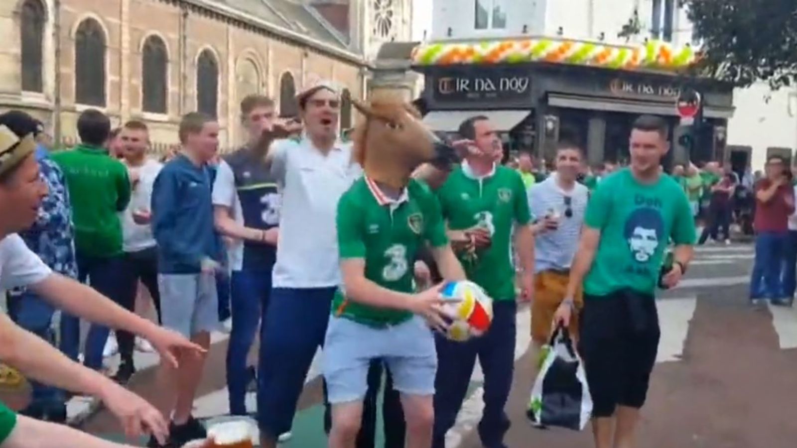 Republic of Ireland fans at Euro 2016 bring a bit of horseplay to the ...