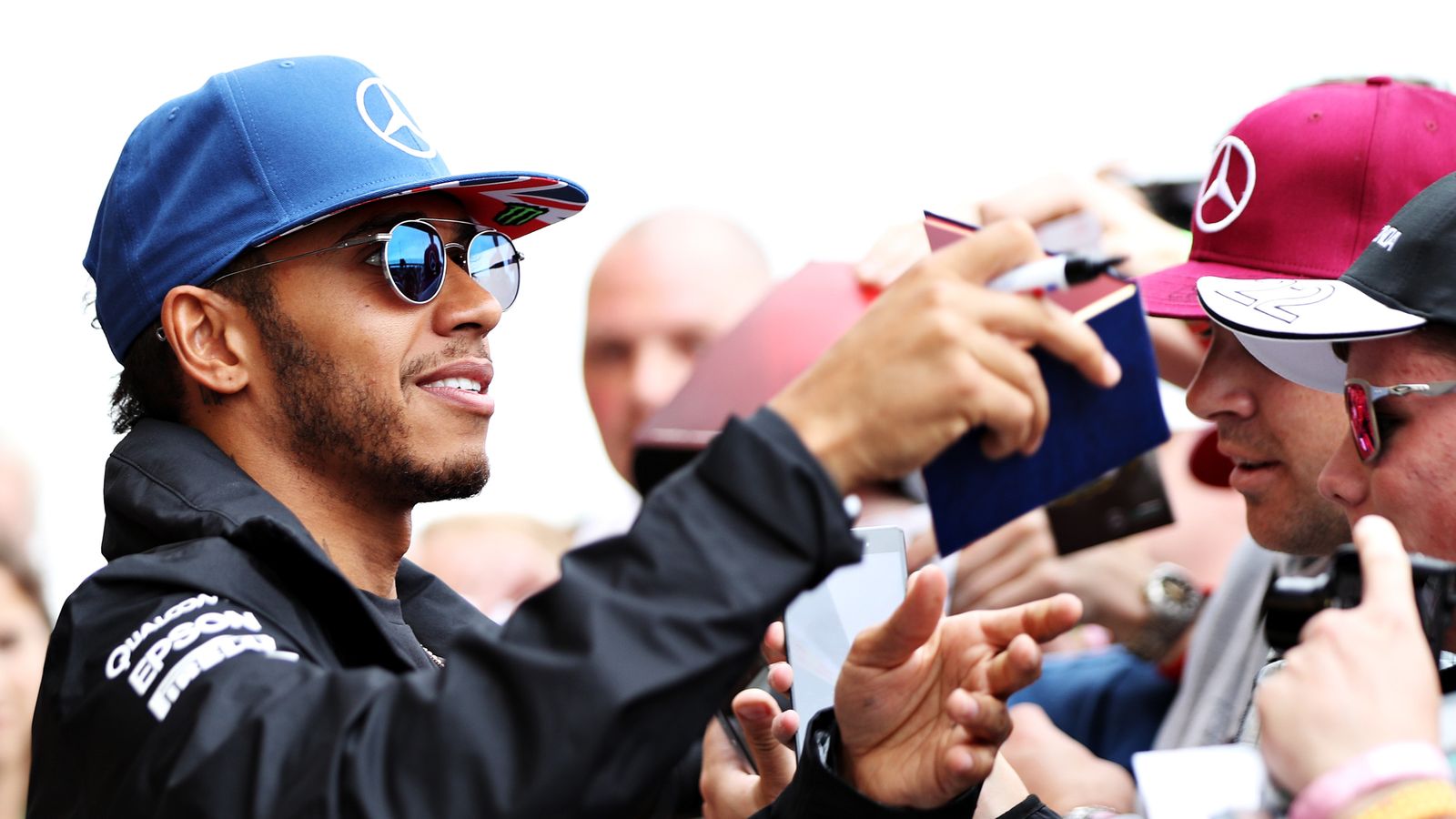 Lewis Hamilton 'yelling in his helmet' during Practice for the British ...