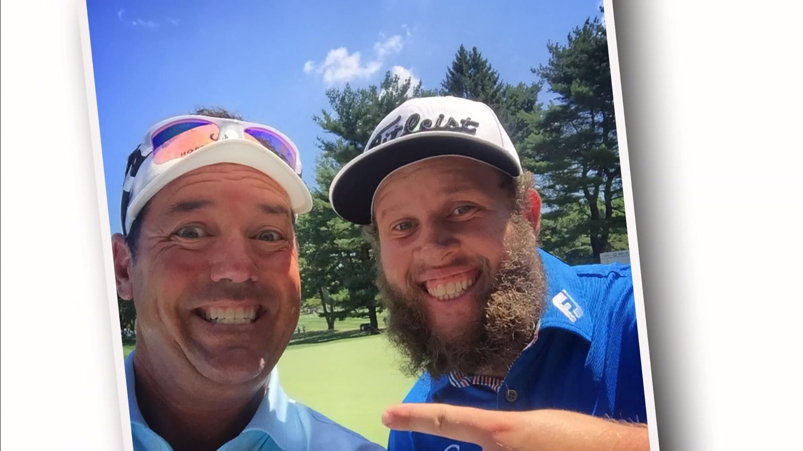 Andrew 'Beef' Johnston enjoys a round with Rich Beem at Baltusrol ...