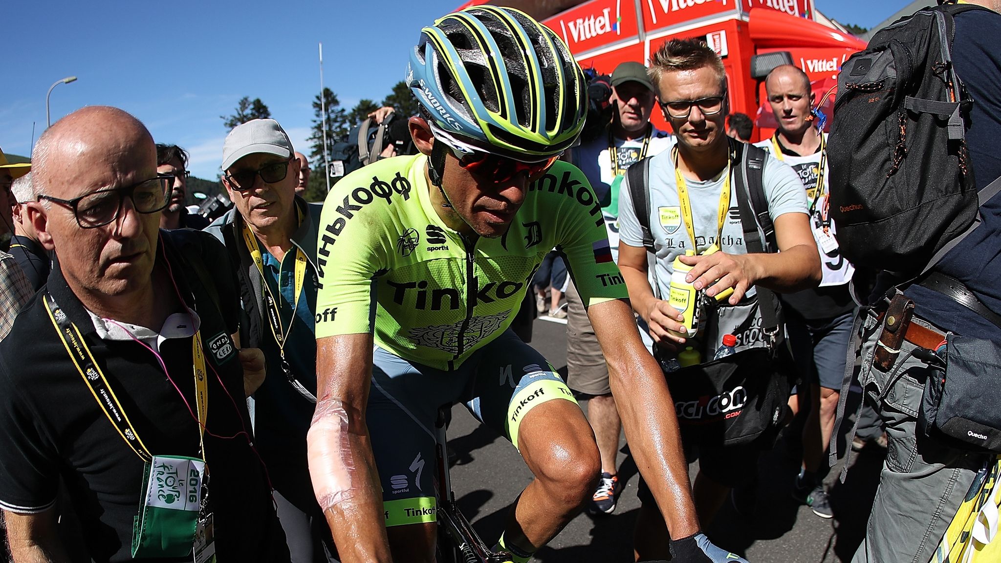 Tour de France: Alberto Contador struggled to breathe on stage five ...
