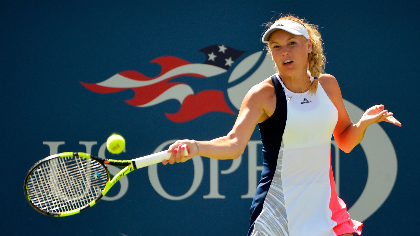 Caroline Wozniacki races into US Open semis with straight sets win ...