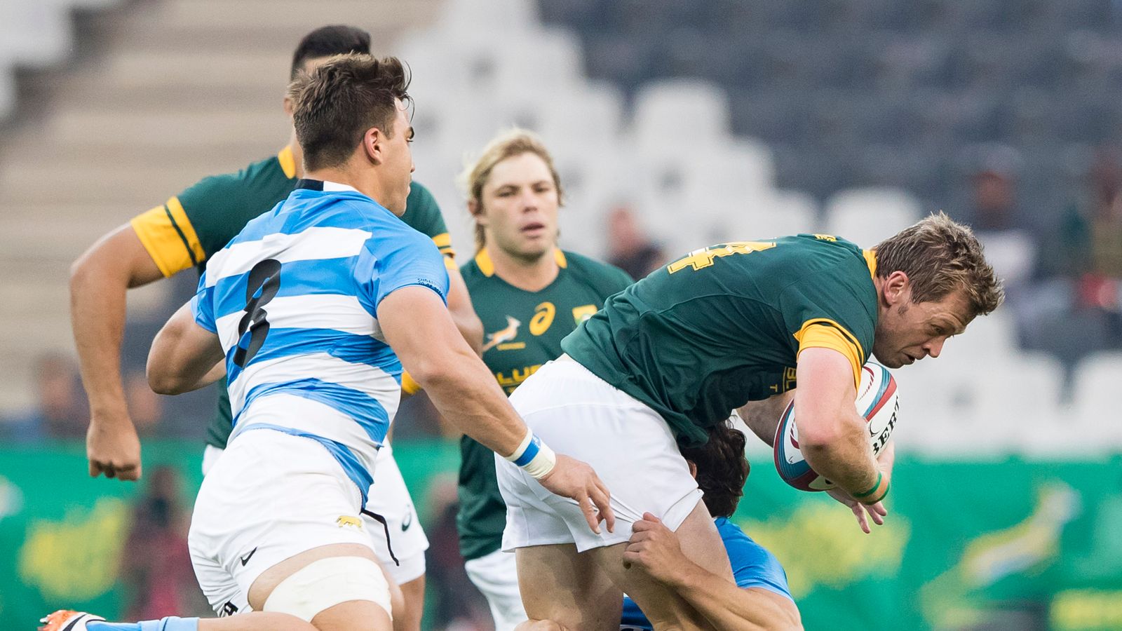 South Africa's Ruan Combrinck fractures leg against Argentina | Rugby ...