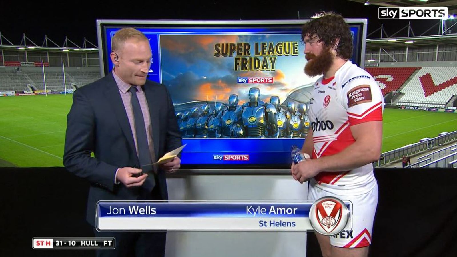 WATCH: Kyle Amor analyses St Helens' win over Hull FC | Rugby League ...