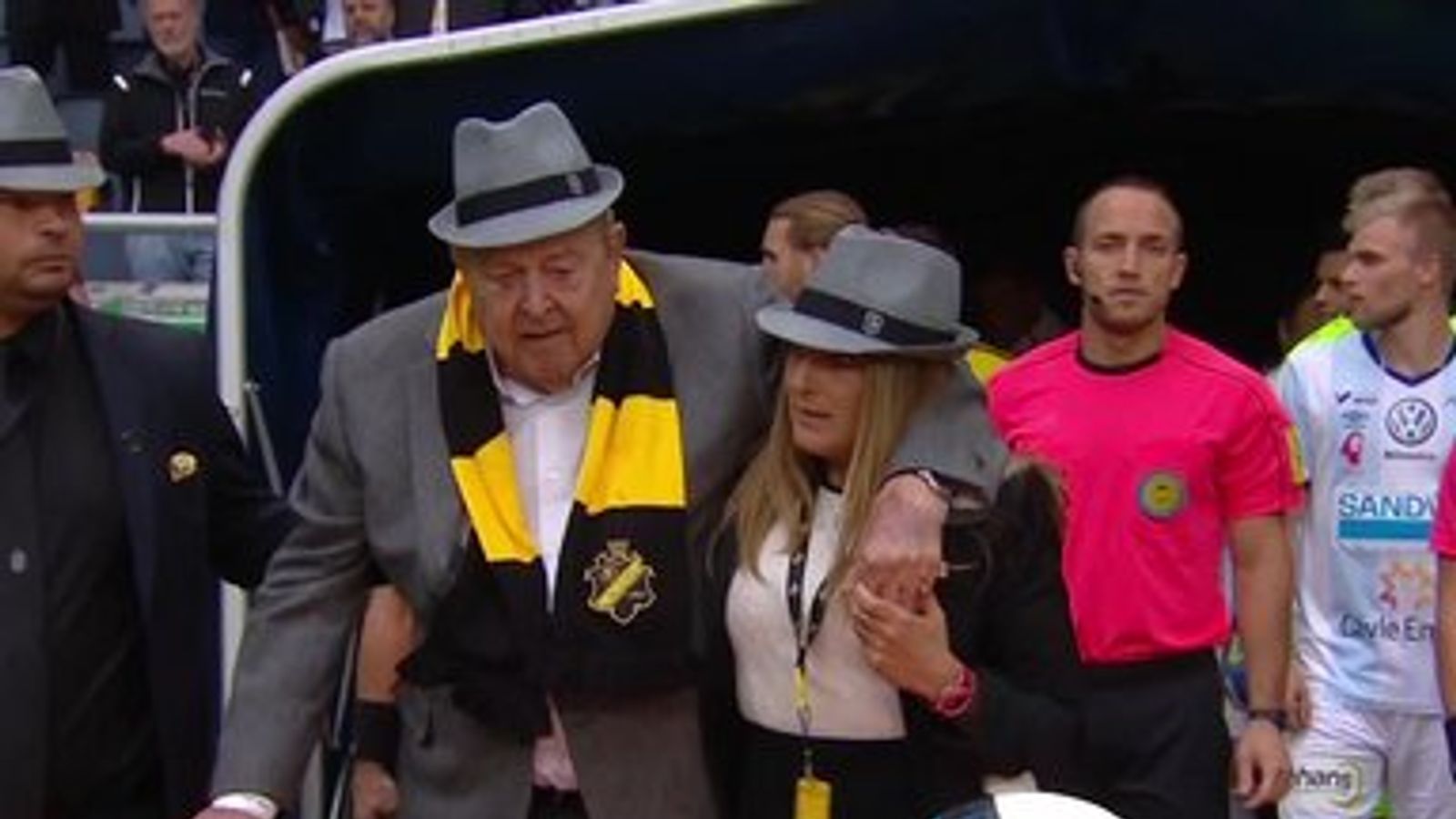 WATCH: AIK use pensioners as mascots for Swedish league match ...