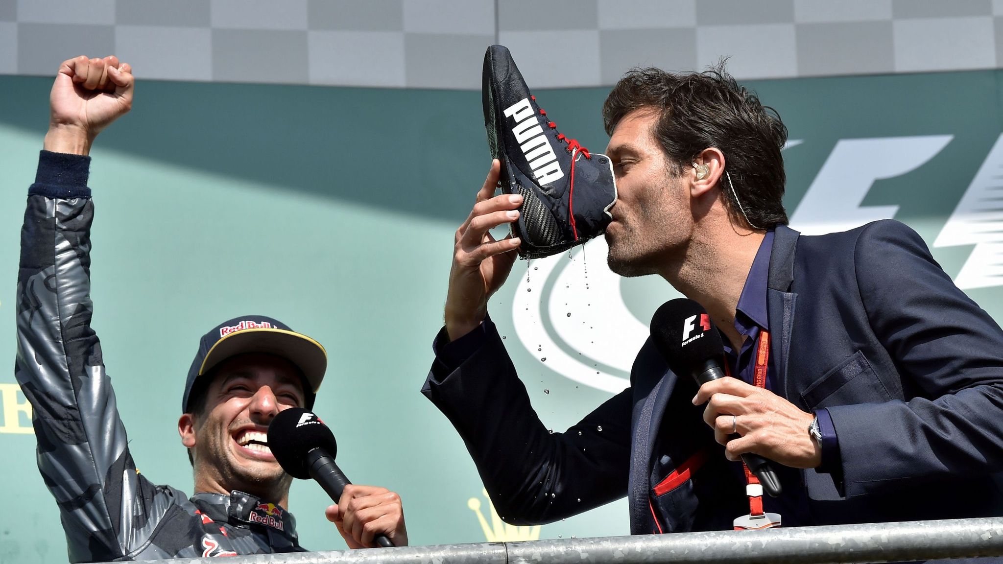 Daniel Ricciardo explains his 'shoey' podium celebration... and the ...